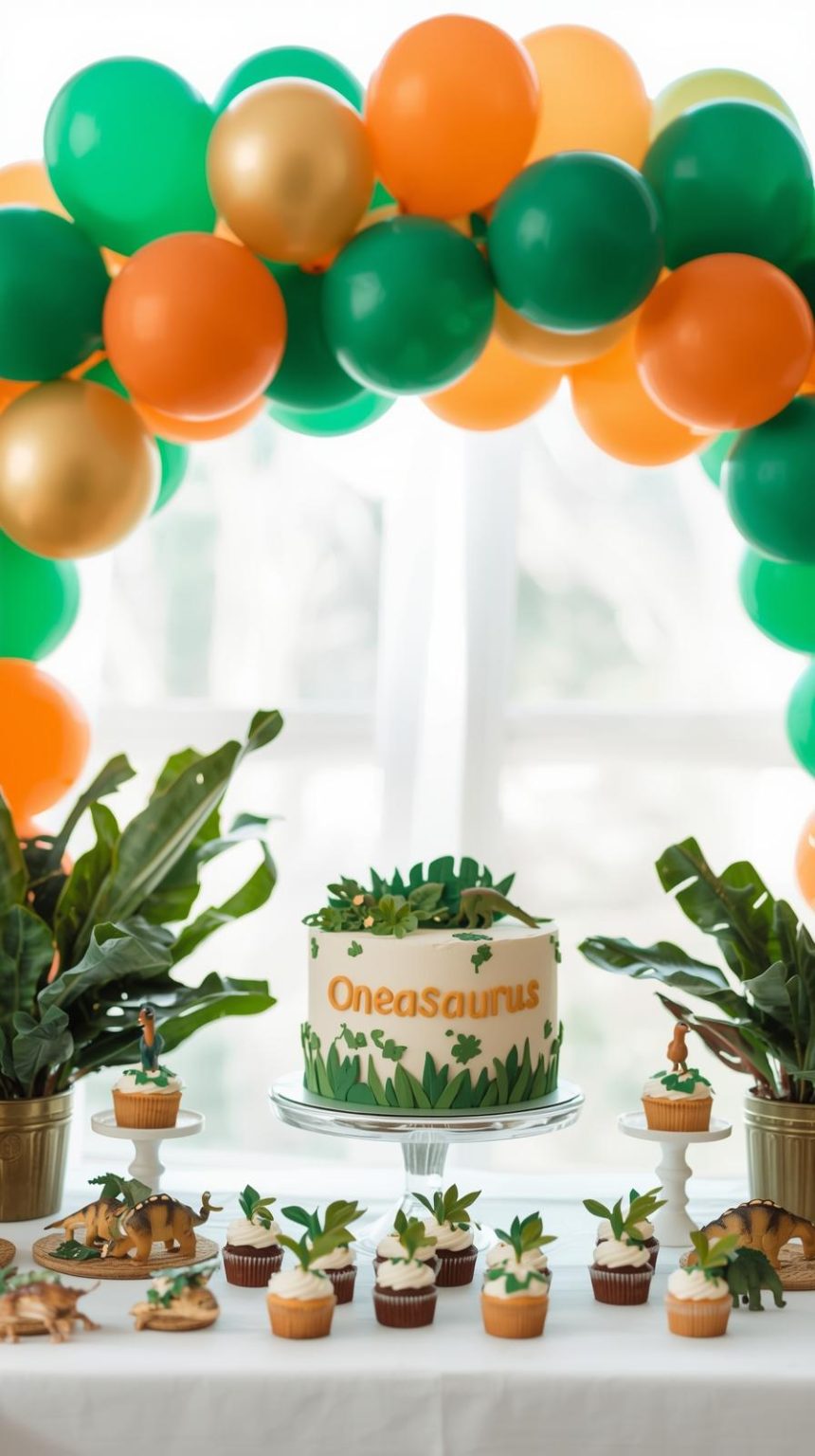 Oneasaurus Birthday: Adorable Dino Themed 1st Birthday Party Ideas for ...