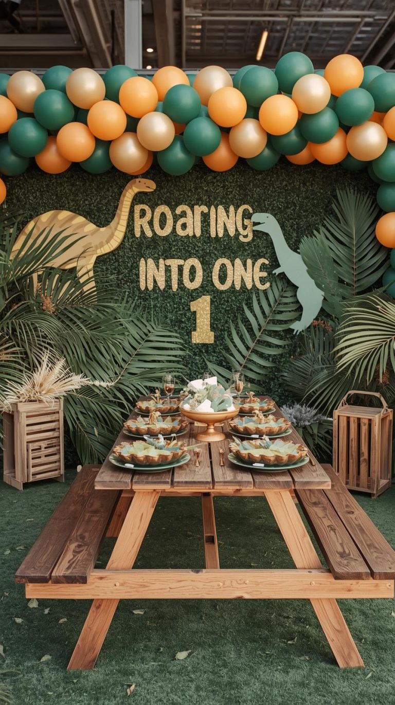Oneasaurus Birthday: Adorable Dino Themed 1st Birthday Party Ideas for ...