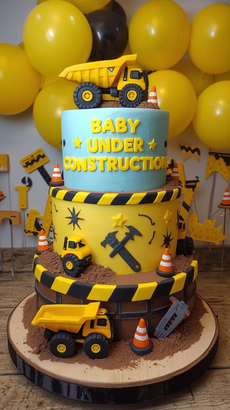 Baby Under Construction: Adorable Construction Themed Baby Shower Ideas ...