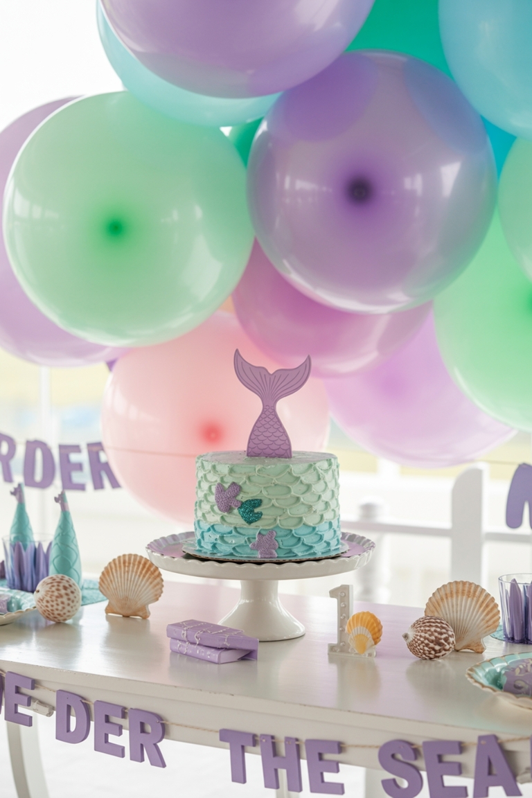 Mermaid Party Guide: Baby Showers, 1st Birthdays, Cakes + Desserts ...